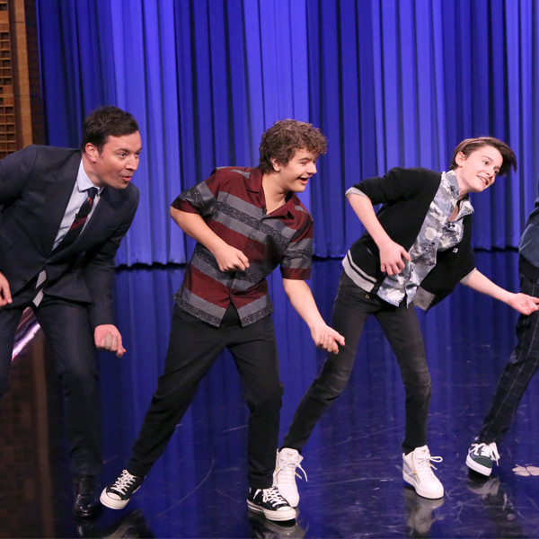 See Jimmy Fallon & the Stranger Things Kids' Epic Dance Routine
