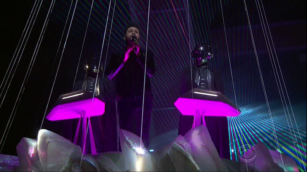 The Weeknd And Daft Punk Sing I Feel It Coming At The Grammys E