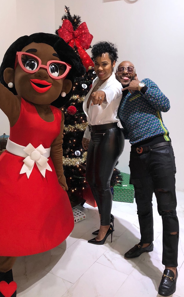 Eric Bellinger & La'Myia Good from Celebrities Celebrate the Holidays ...
