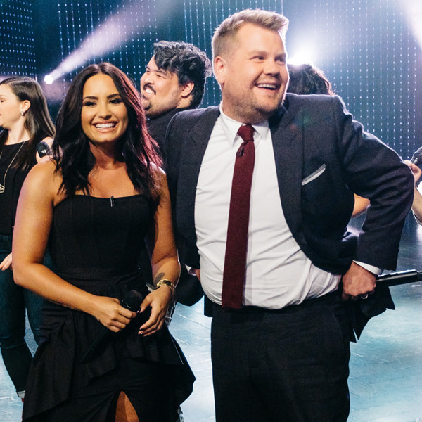 Demi Lovato and James Corden Battle With a Divas Sing-Off