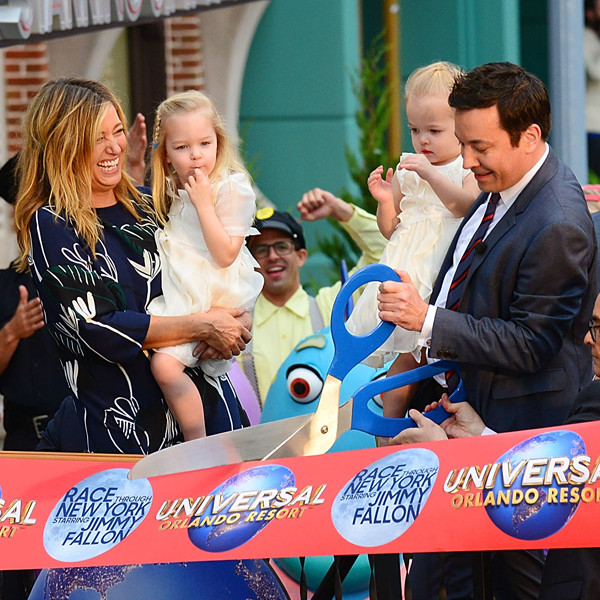 Jimmy Fallon's Daughters Winnie and Frances Steal the Show at His Ride ...