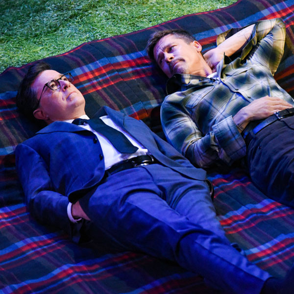 Watch Brad Pitt Answer Stephen Colbert's "Big Questions"