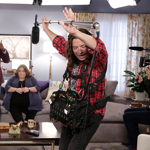 Jimmy Fallon Plays a This Is Us Sound Guy Who Can't Stop Crying | E! News