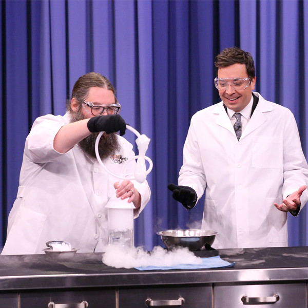 See Jimmy Fallon Blow Up a Pumpkin & TP The Tonight Show Crowd