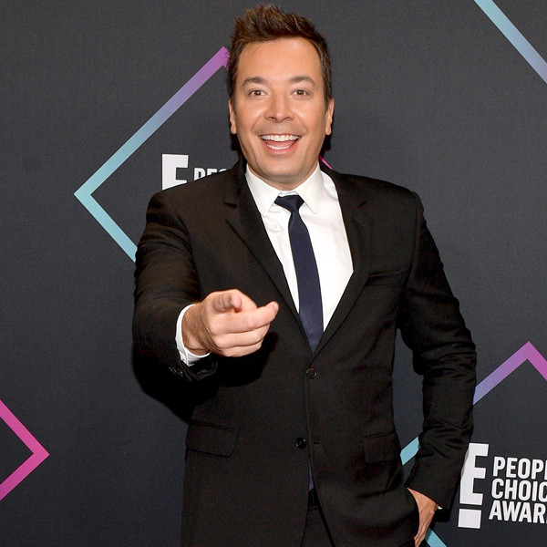 Jimmy Fallon Is Ready to Party at the 2018 People's Choice Awards