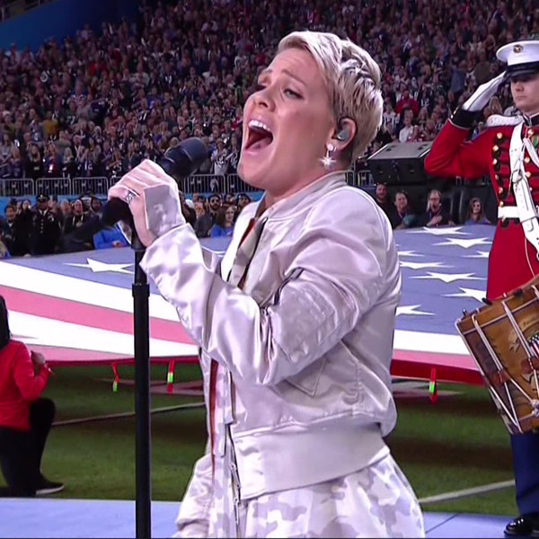 Pink Kicks Off 2018 Super Bowl With National Anthem Performance