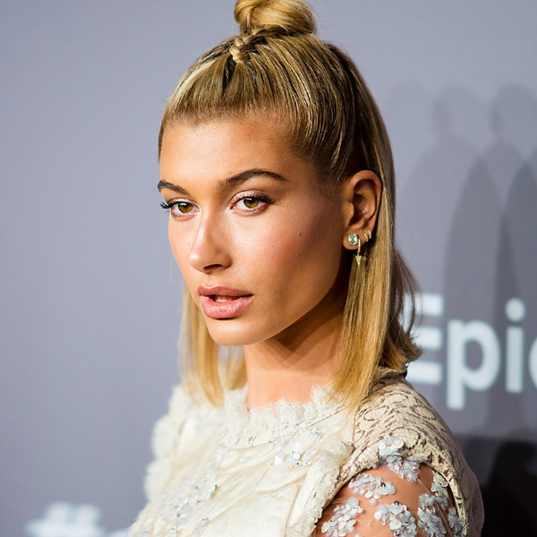 Hailey Baldwin's Braid-to-Bun Is the It Girl's Top Knot - E! Online