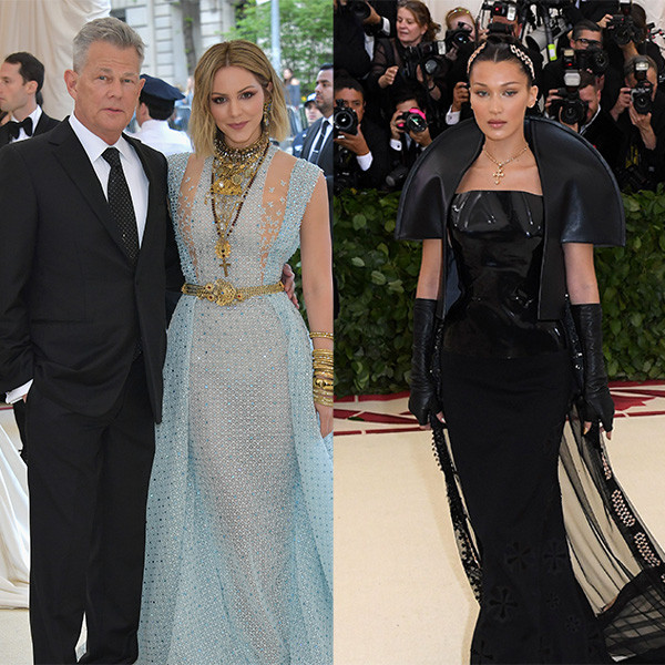 Watch Bella Hadid Interact With Ex-Stepfather David Foster at Met Gala