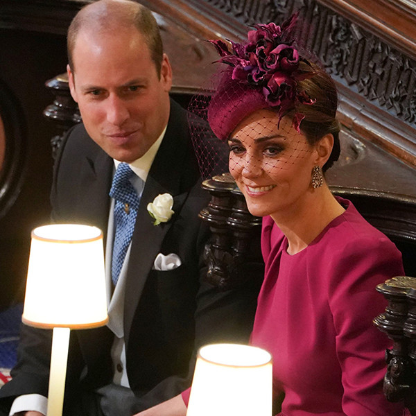 Prince William and Kate Middleton Show Rare PDA at Princess Eugenie's