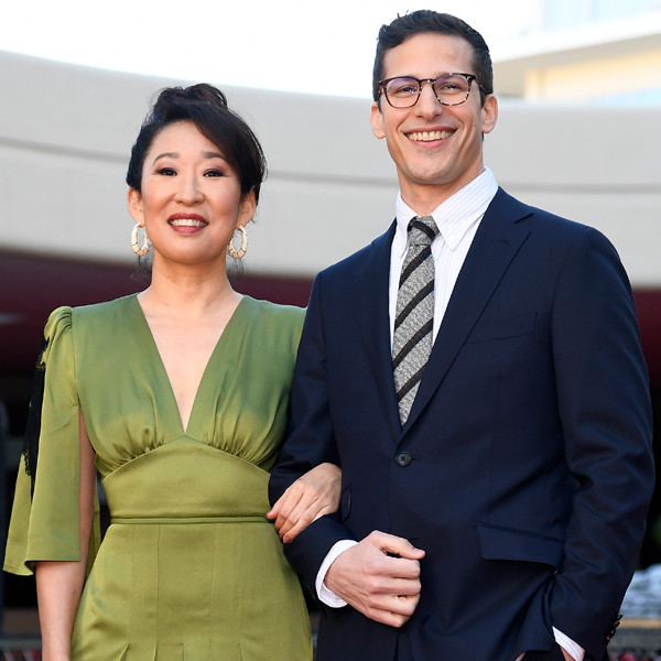 Inside Sandra Oh and Andy Samberg's Golden Globes Prep