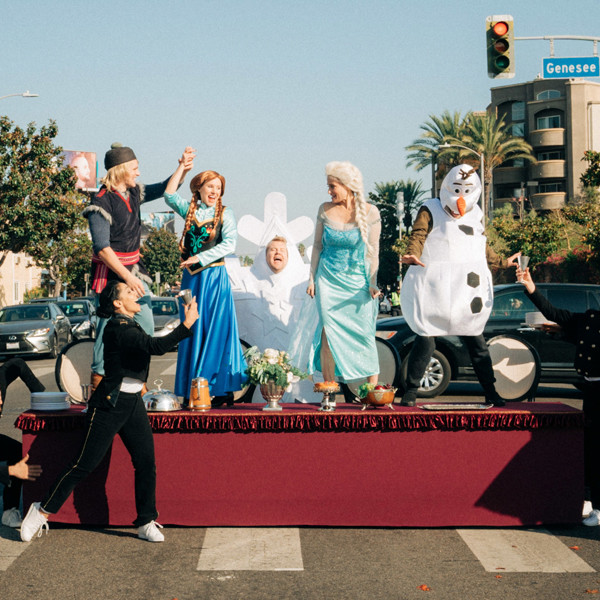 Watch the Frozen Cast's Heartwarming Crosswalk the Musical