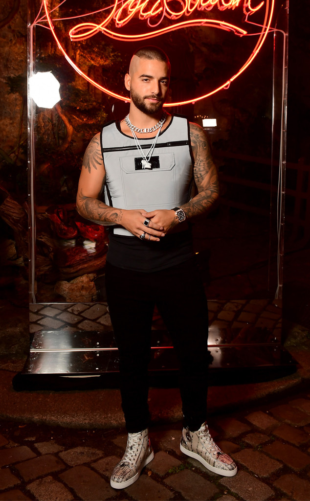 Maluma from Celeb Sightings at Paris Fashion Week Men's | E! News