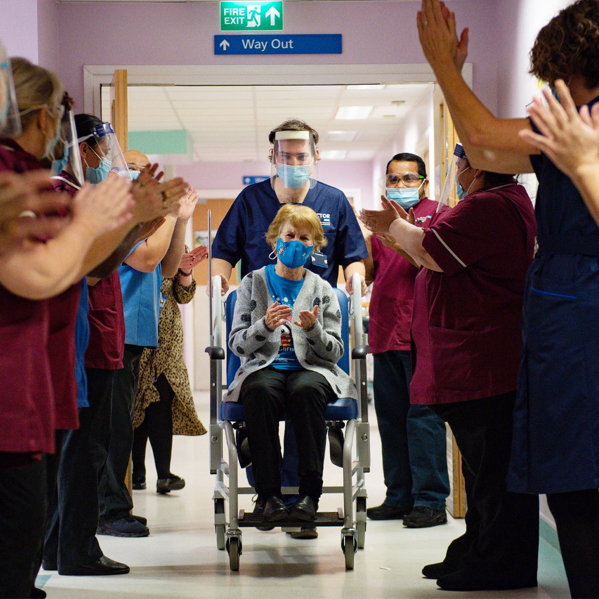 90-Year-Old Grandma Gets First Pfizer Coronavirus Vaccine in U.K.