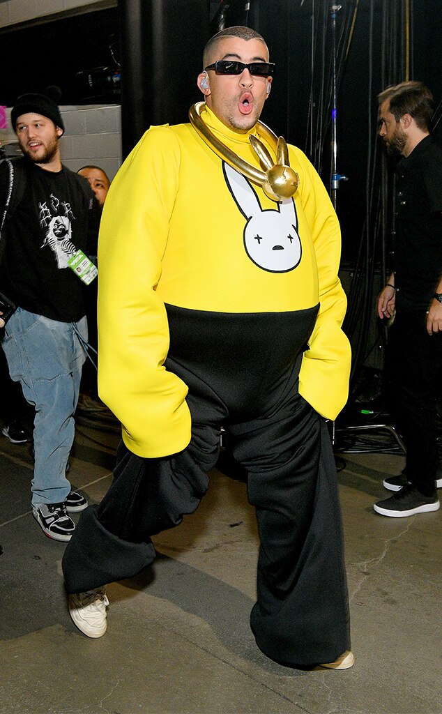 Relive Bad Bunny's Fashion Evolution On and Off the Red Carpet | E! News