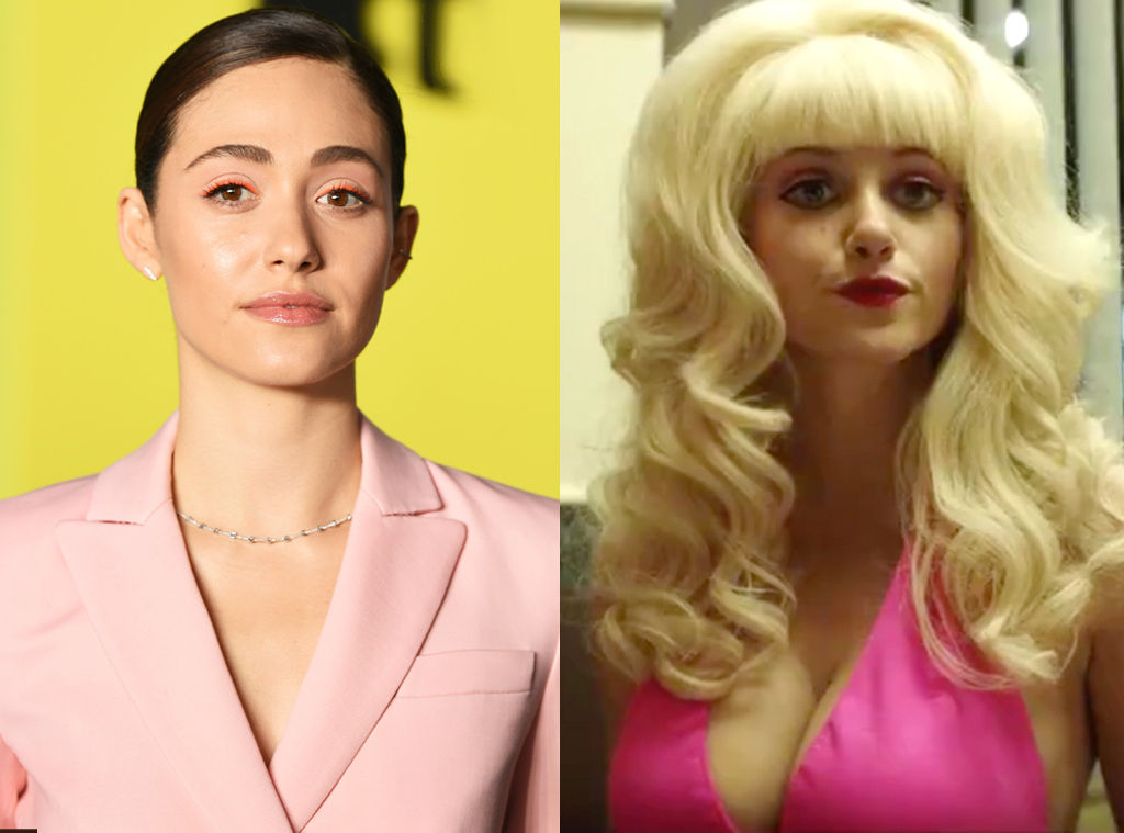See Emmy Rossum's Jaw-Dropping Transformation in First Angelyne Trailer ...