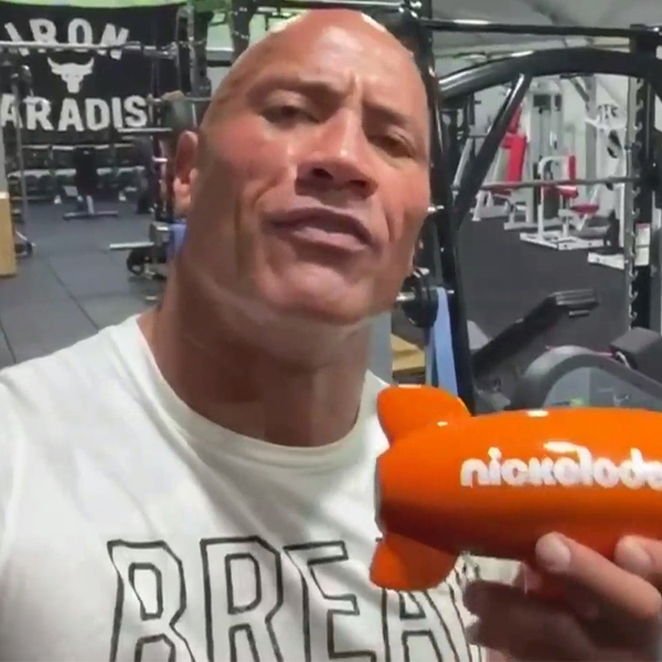 Dwayne Johnson Pokes Fun at Kevin Hart After Kids' Choice Awards Win