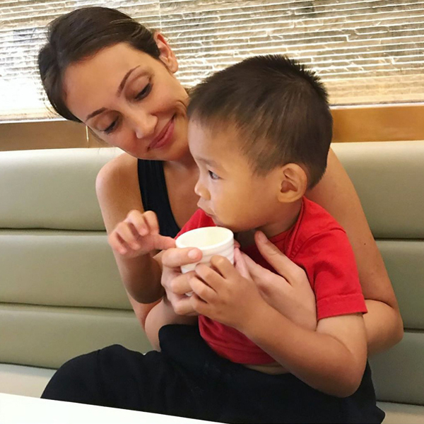 Photos from Myka Stauffer's Candid Pictures With Her Adopted Son