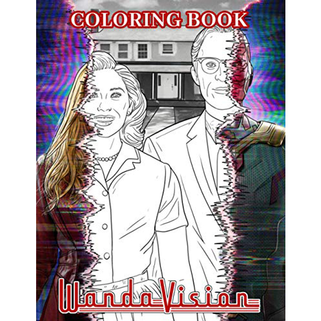 wanda vision coloring pages