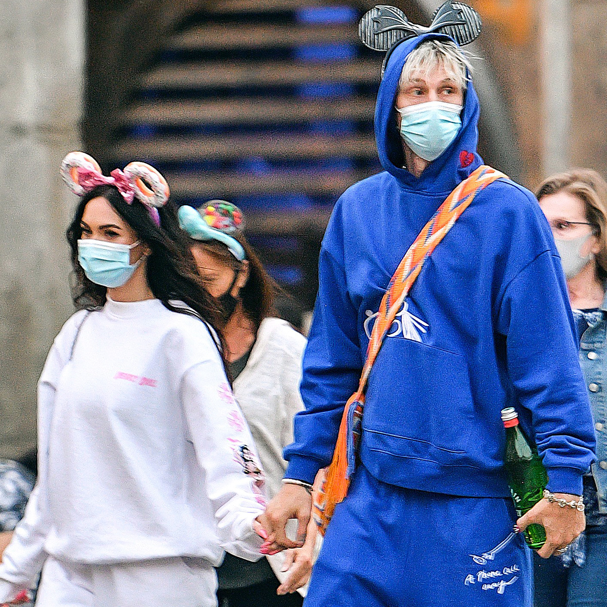 Megan Fox and Machine Gun Kelly Adorably Match for Disneyland Date - E ...
