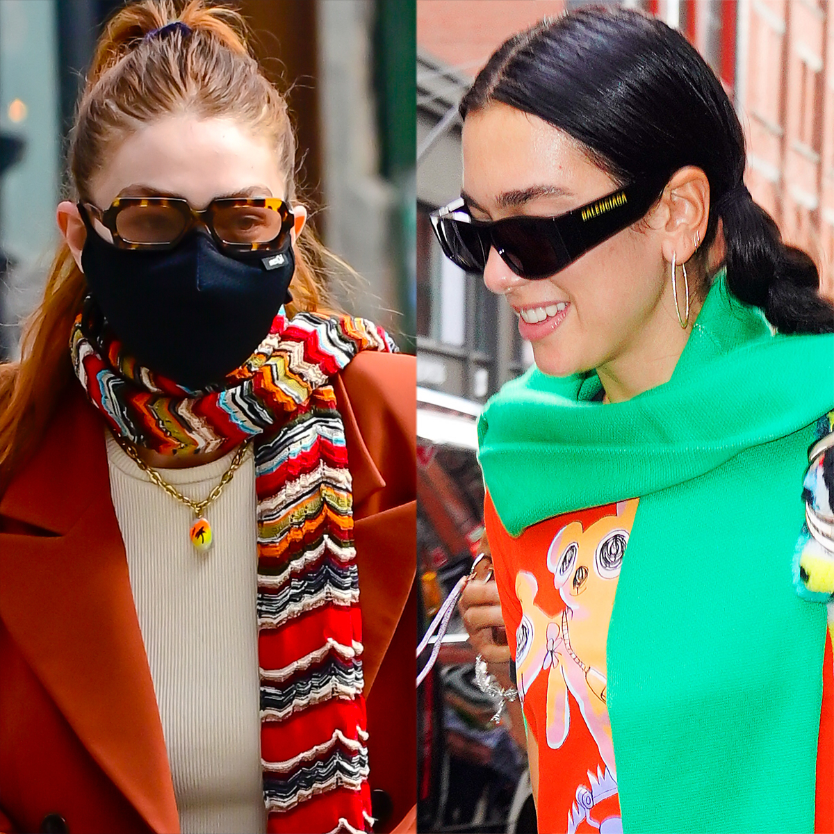 Celebs Prove It's Finally Time to Break Out Your Oversized Scarves - E ...