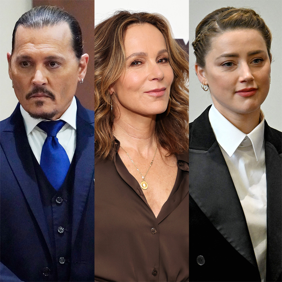 Johnny Depp's Ex-Fiancée Jennifer Grey Reacts to Amber Heard Trial