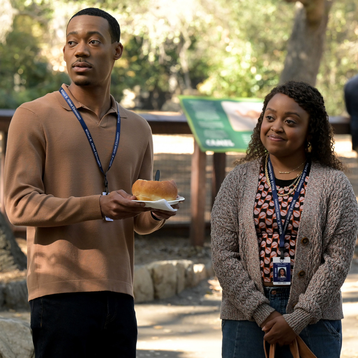 Abbott Elementary Cast Talks Janine & Gregory's Budding Romance