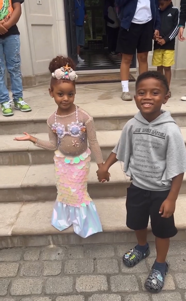 Cardi Bs Daughter Kultures Mermaid Themed 4th Birthday Party