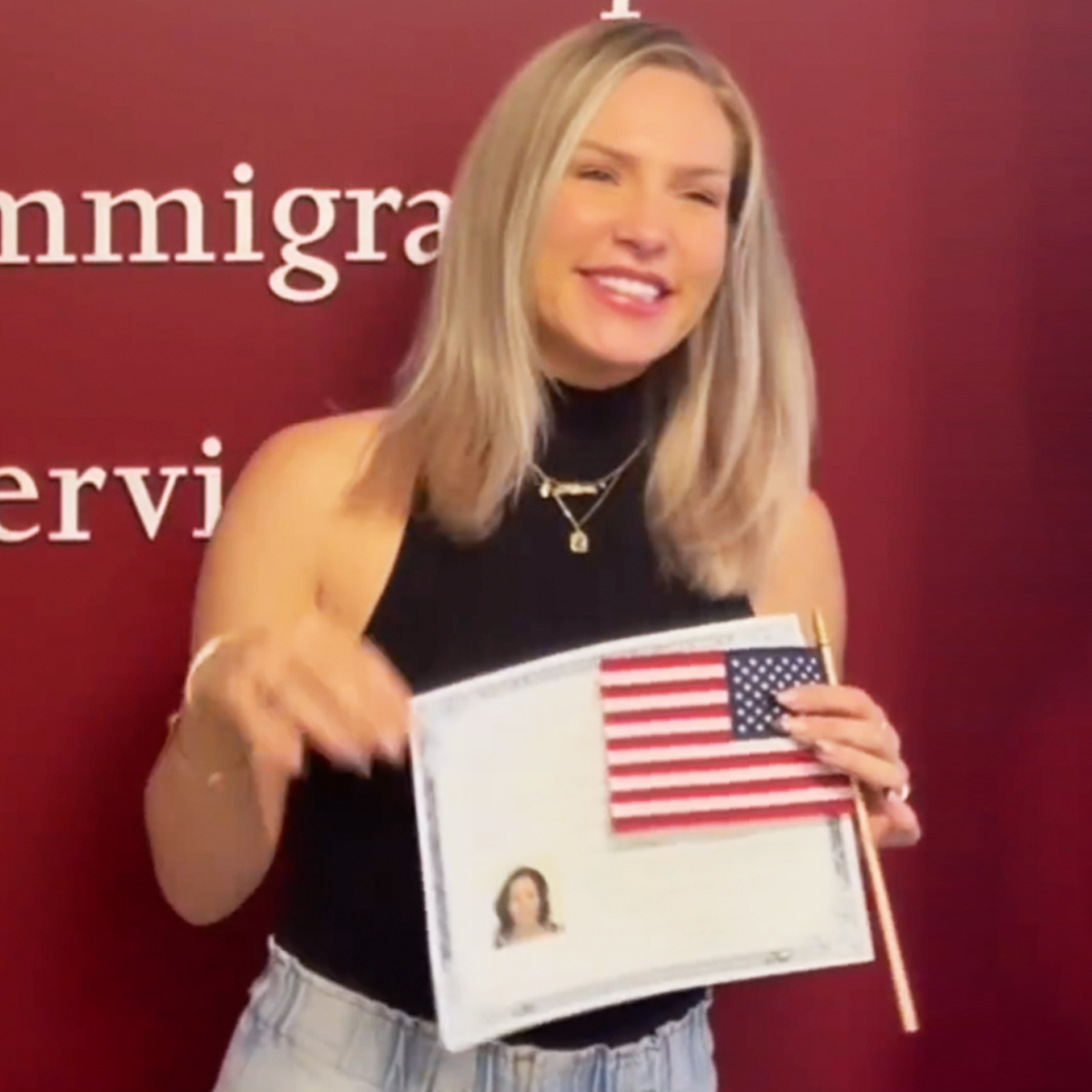 Sharna Burgess Shares Moving Message After Becoming a U.S. Citizen