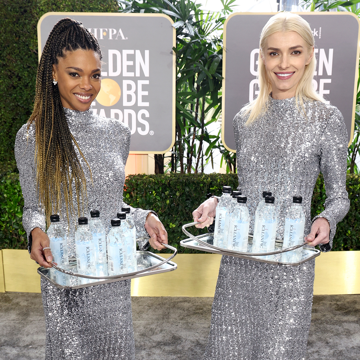 Golden Globes: Icelandic Water Girls Are the New Fiji Water Girls