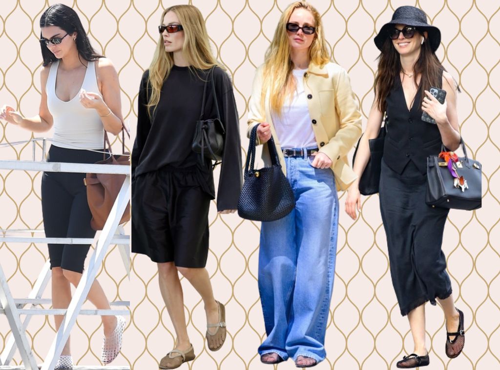 Anne Hathaway & Margot Robbie Prove Mesh Ballet Flats Are Summer's It Shoe